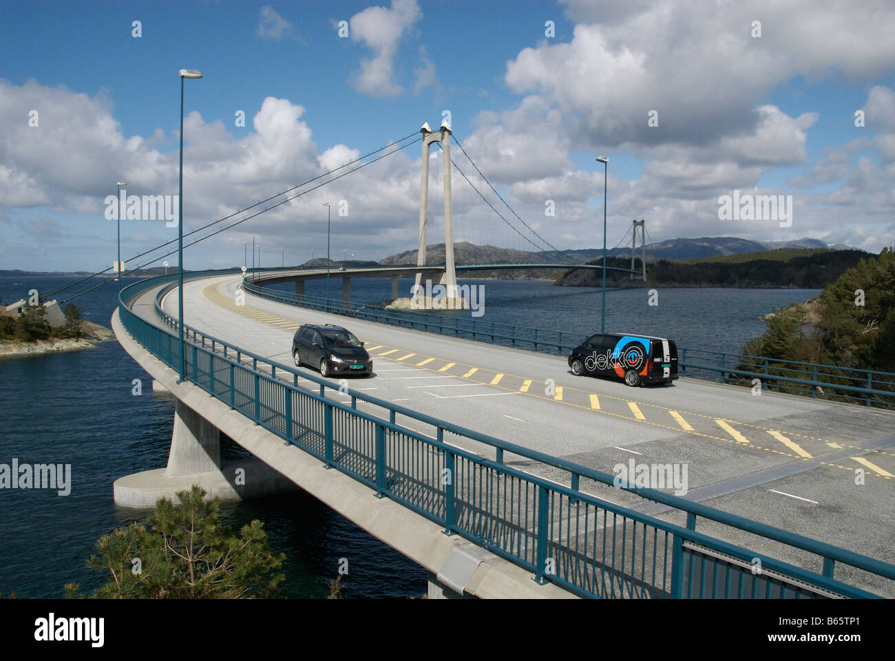 Bridge seen from the end Stock Photo - Alamy