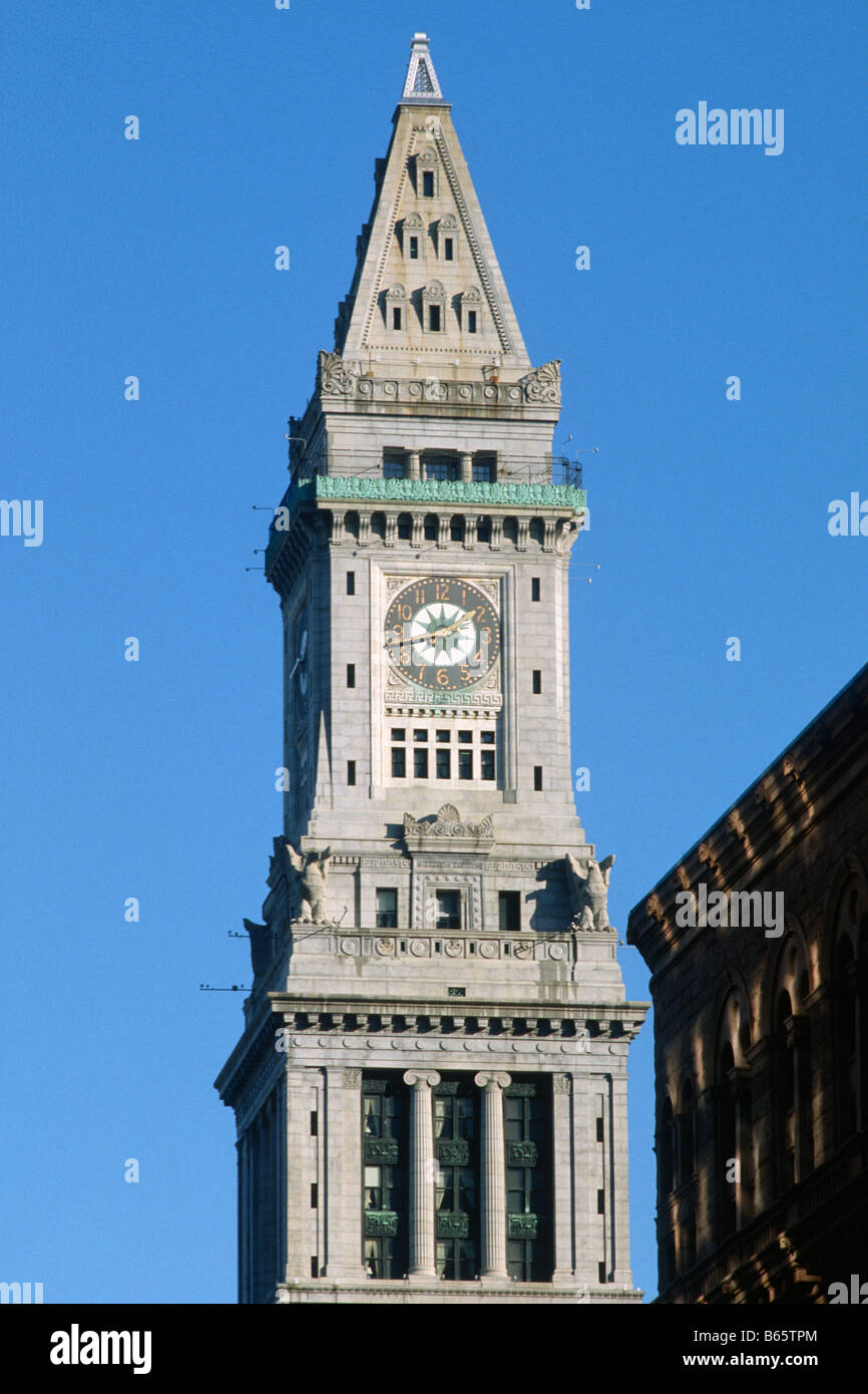 Boston USA Customs House Boston s first skyscraper built 1847 Stock ...