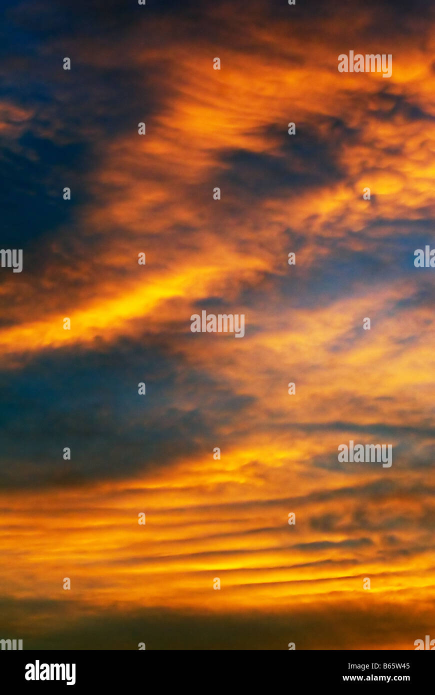 formation of clouds in the sky at sunset Stock Photo - Alamy