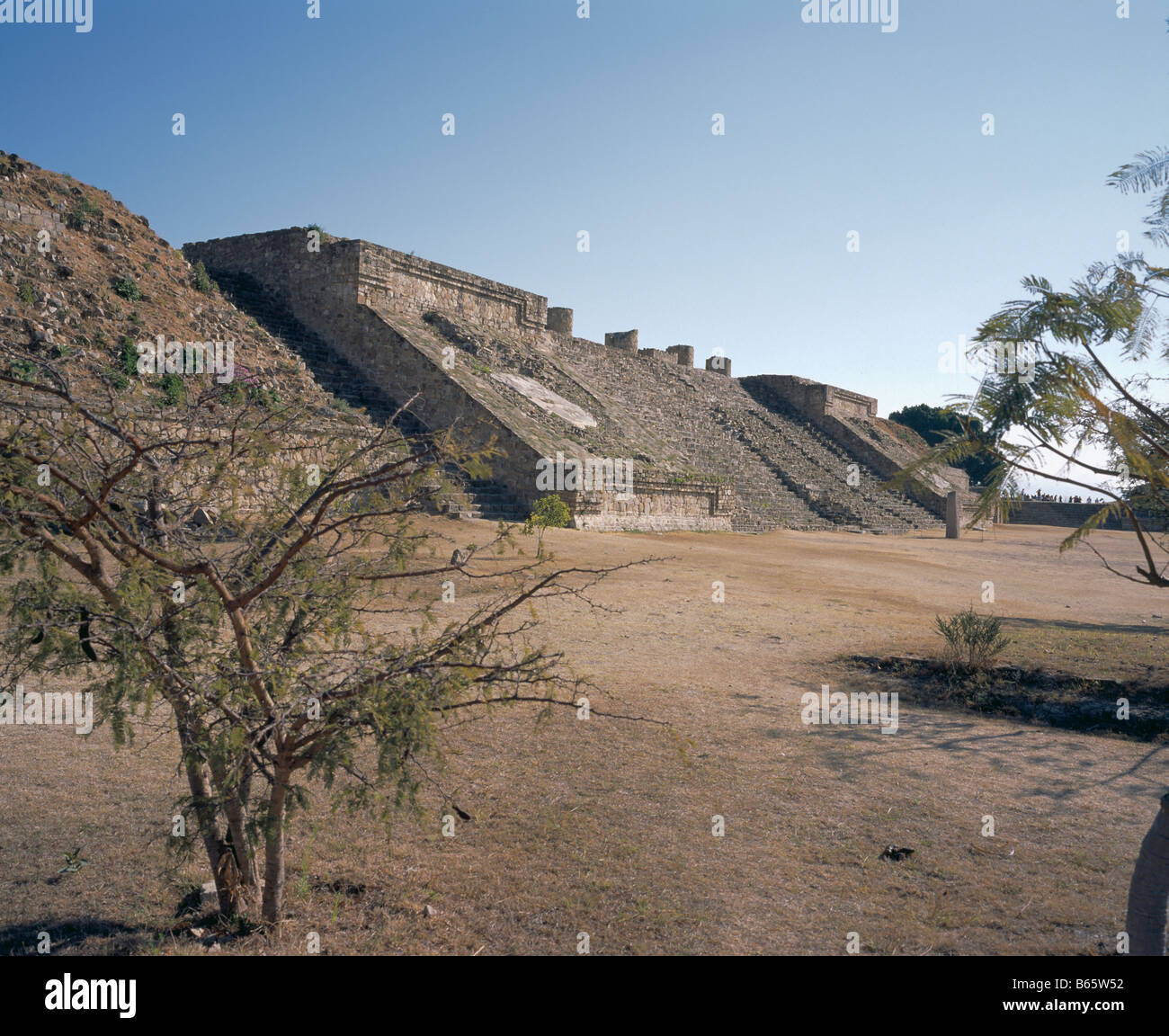 Monte Alban, Mexico. North Platform Stock Photo - Alamy