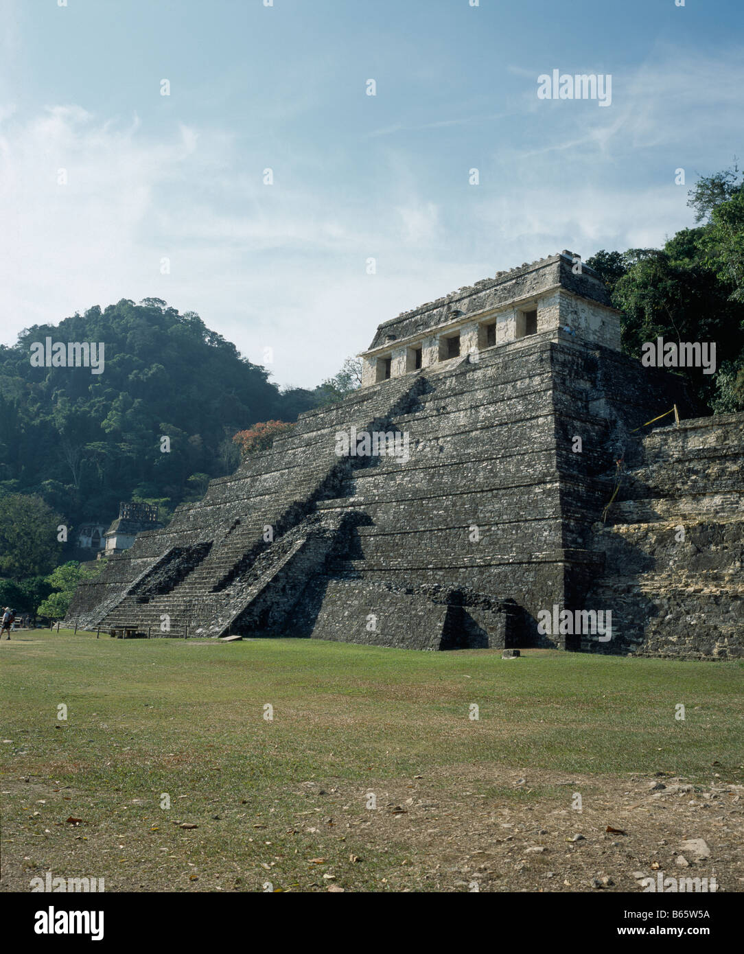 Mexico Palenque Temple Of Inscriptions Stock Photo - Alamy