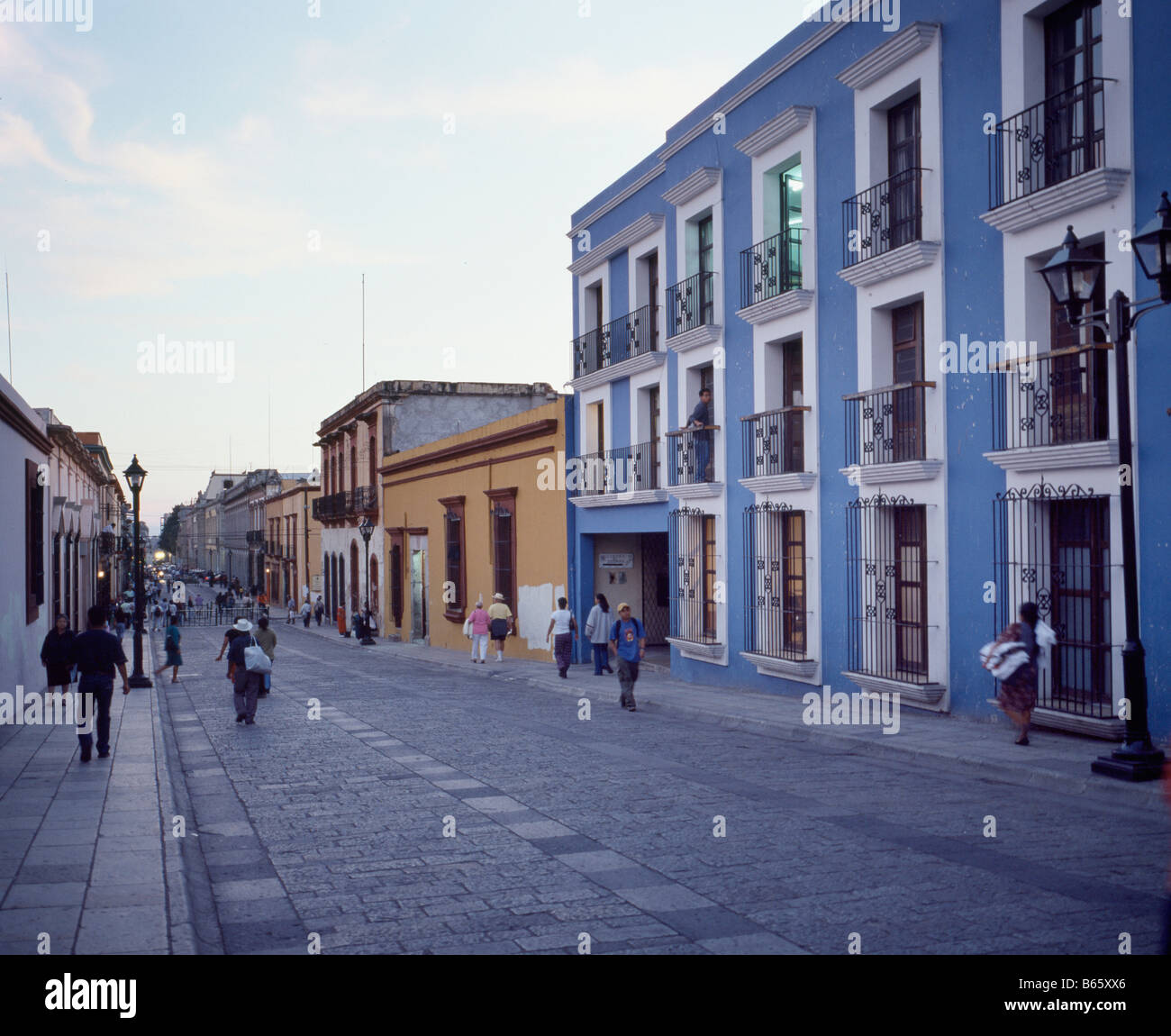 Colourful Houses, Oaxaca Mexico Stock Photo - Alamy