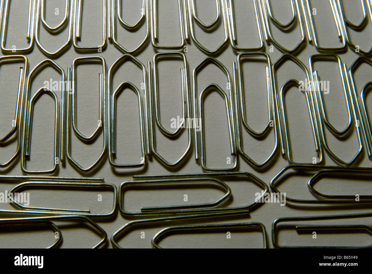 arranged bunch of paper clips Stock Photo - Alamy