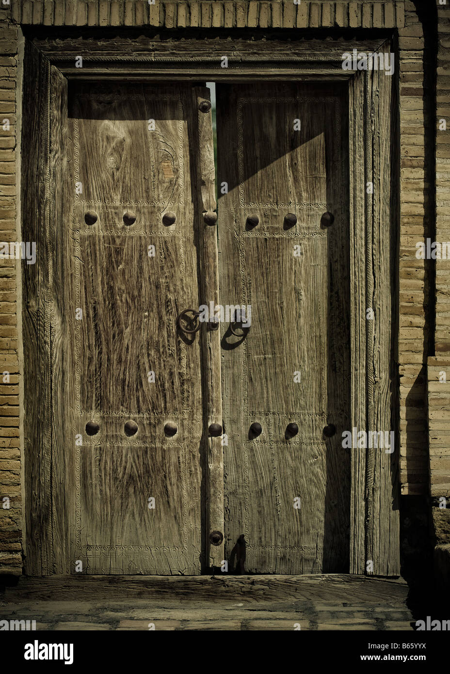 close up image of ancient doors Stock Photo - Alamy