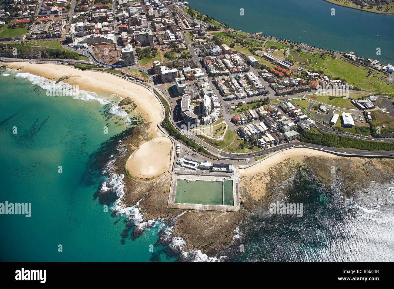 Newcastle Ocean Baths and Newcastle Beach Newcastle New South Wales ...