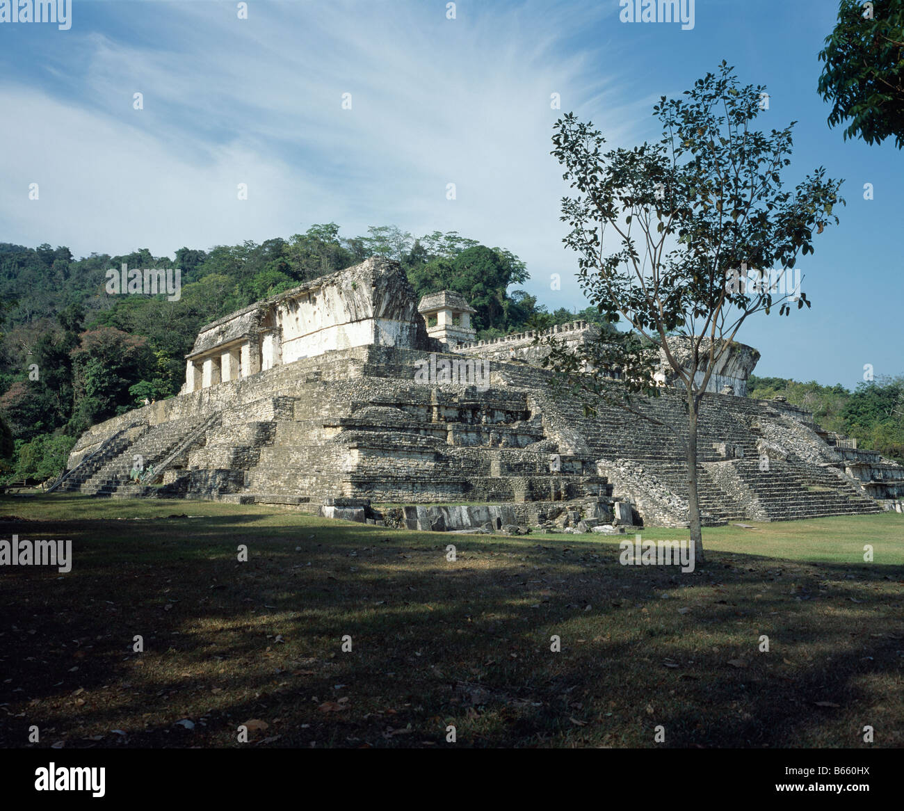 Mexico Palenque Palacio Stock Photo - Alamy