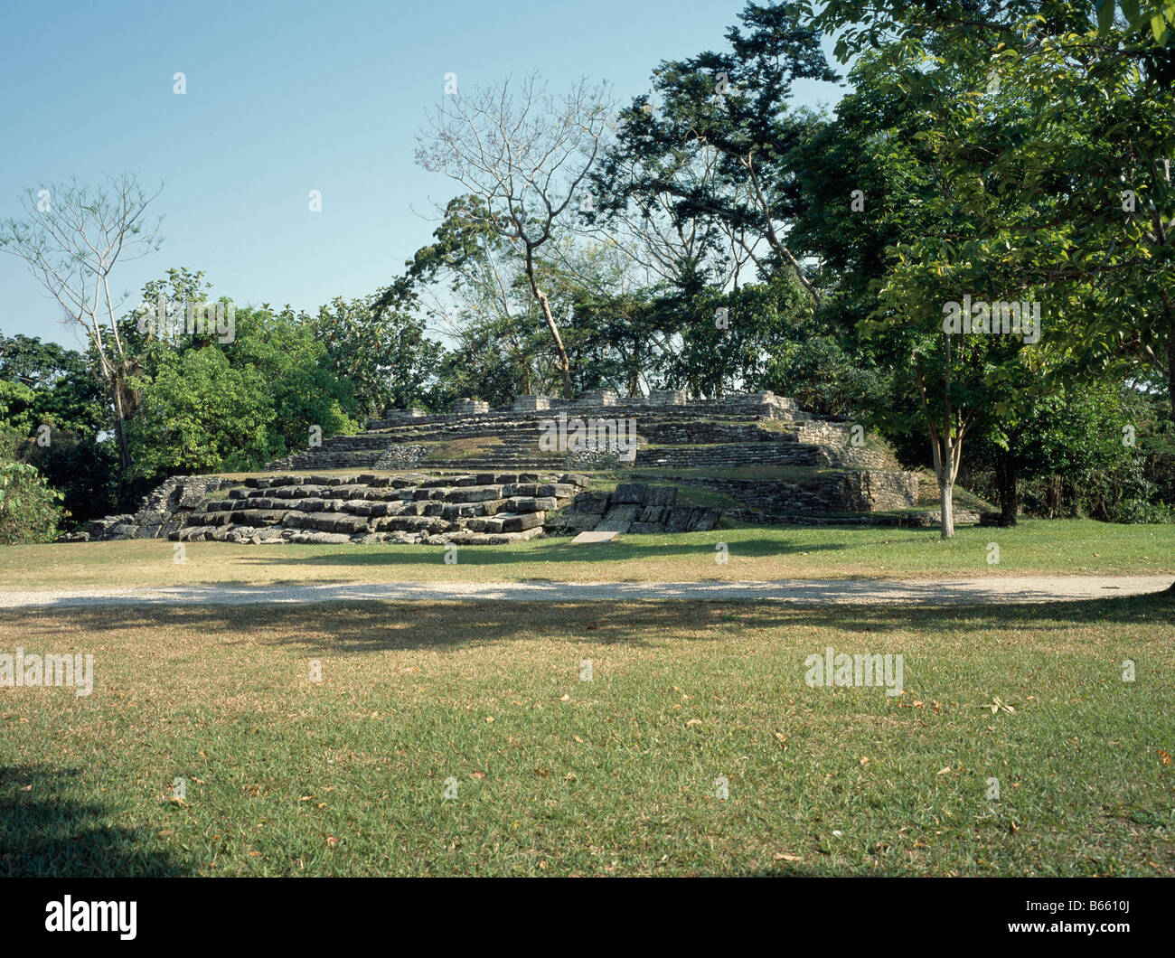 Mexico Palenque Temple X Stock Photo - Alamy