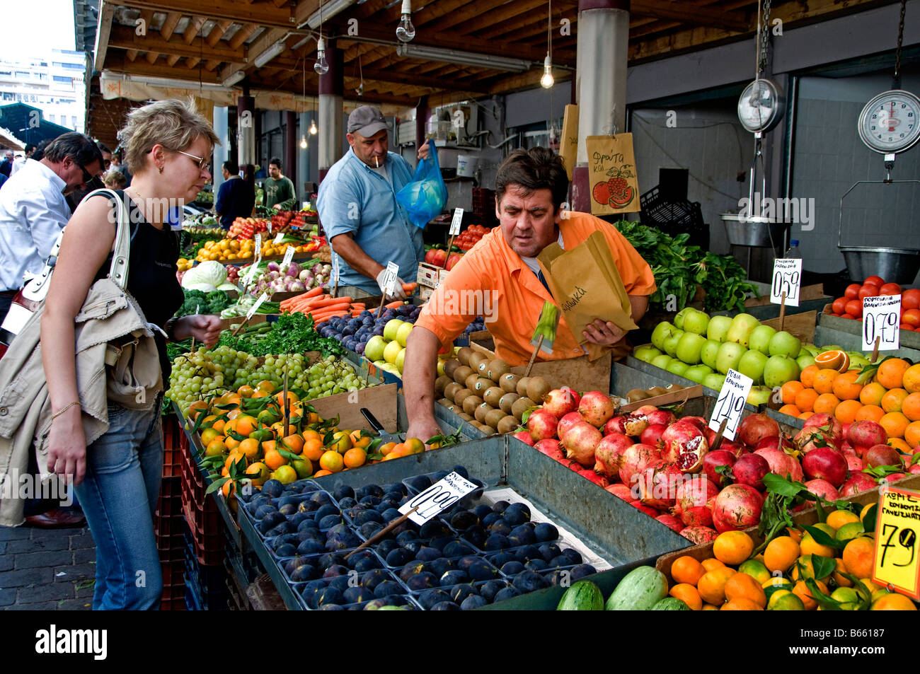 Fruit vegetables market city greece hi-res stock photography and images ...