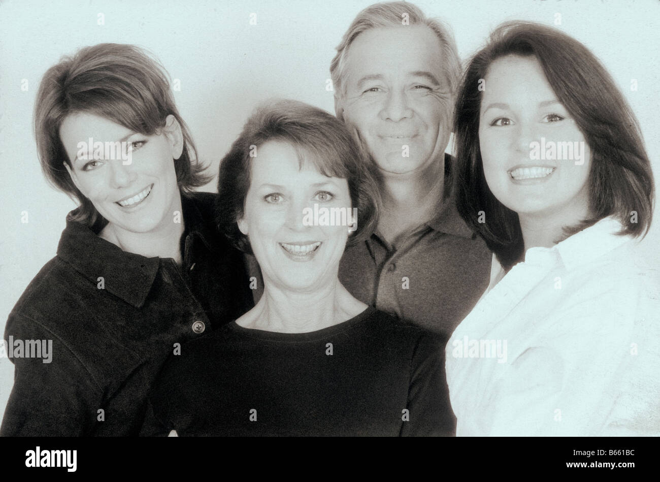 Family smiling, portrait Stock Photo - Alamy