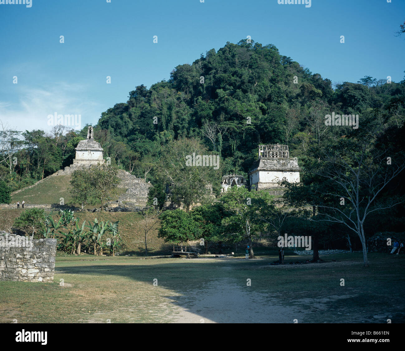 Mexico Palenque Temples Stock Photo - Alamy