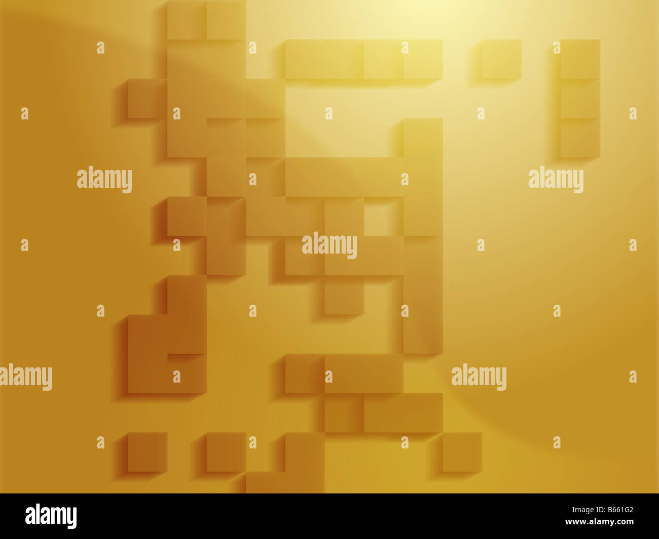 Abstract illustration wallpaper of geometric shape blocks Stock Photo ...