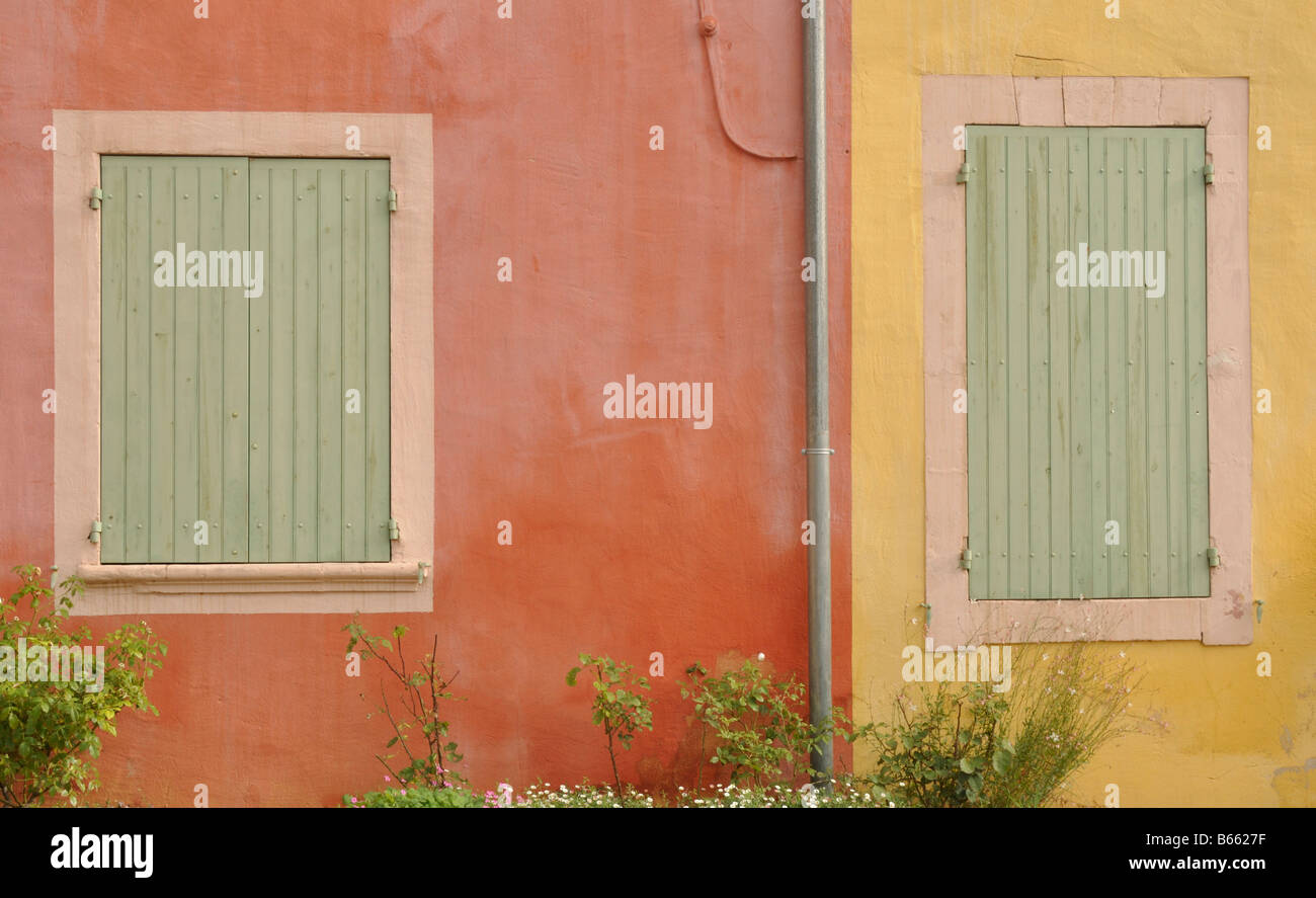Windows Roussillon Provence France Stock Photo - Alamy