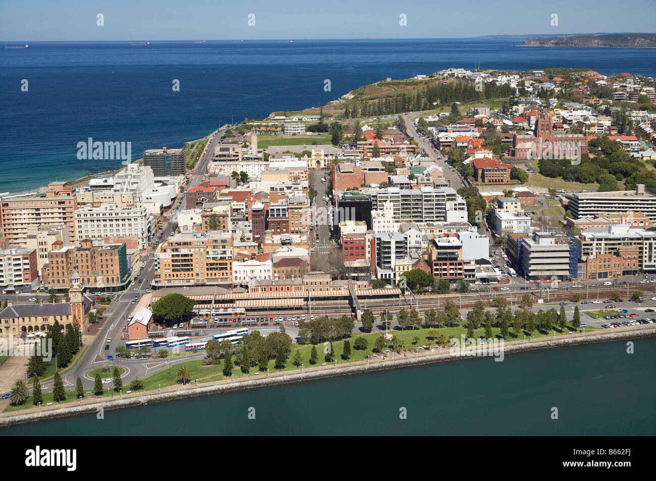 The Foreshore Newcastle Harbour and CBD Newcastle New South Wales ...