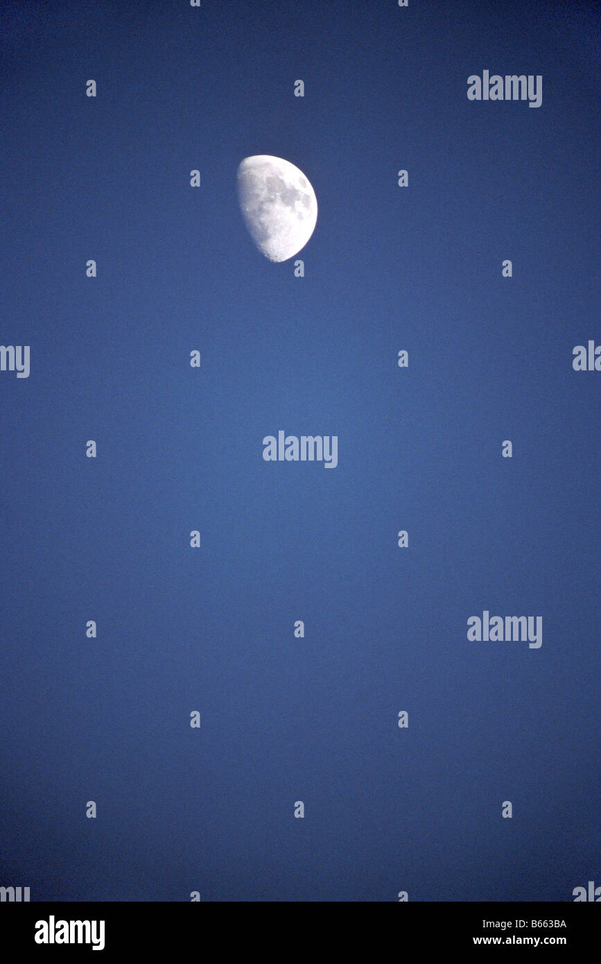 Moon half full Stock Photo - Alamy