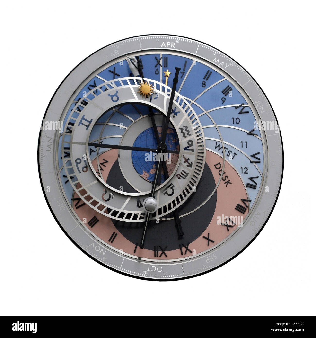 Astrological clock from the tower in Tokyo Stock Photo - Alamy