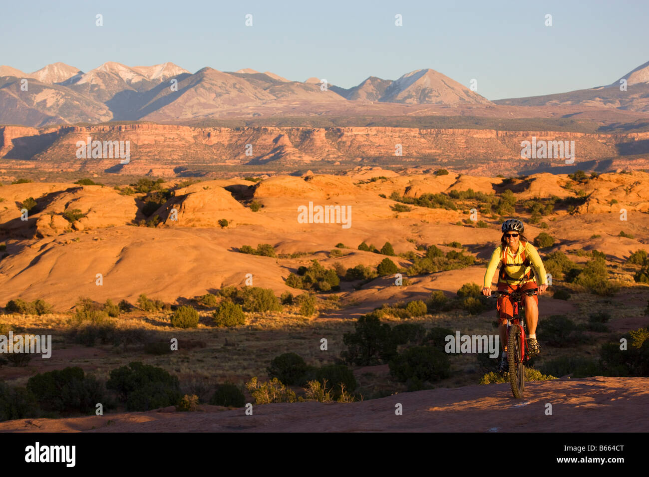 Riding the famous Slickrock Trail Moab Utah model released Stock Photo ...