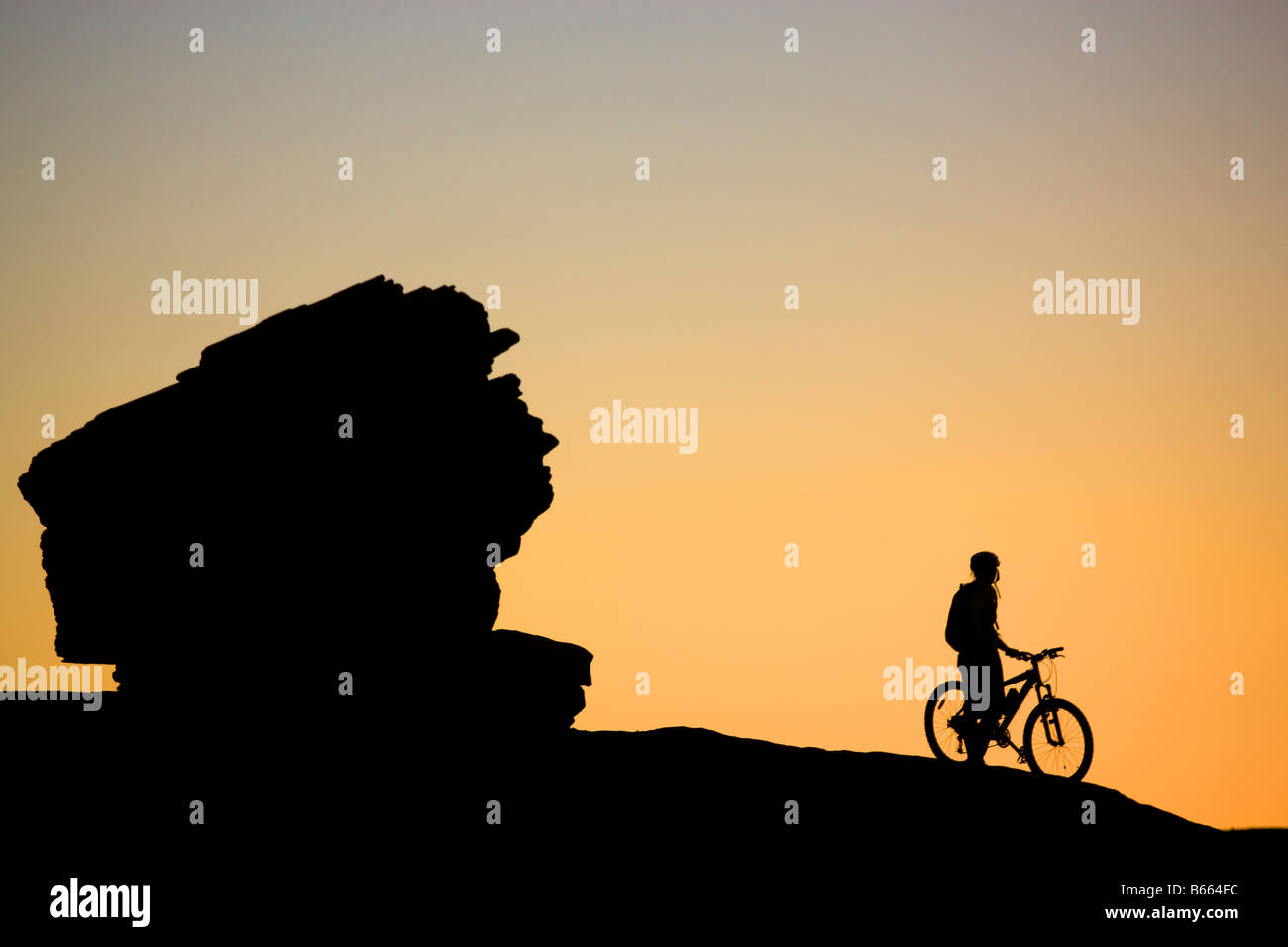 Riding the famous Slickrock Trail Moab Utah model released Stock Photo ...