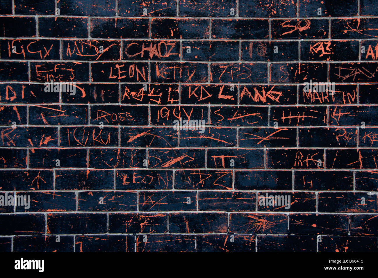 “Graffiti on brick wall” Stock Photo - Alamy