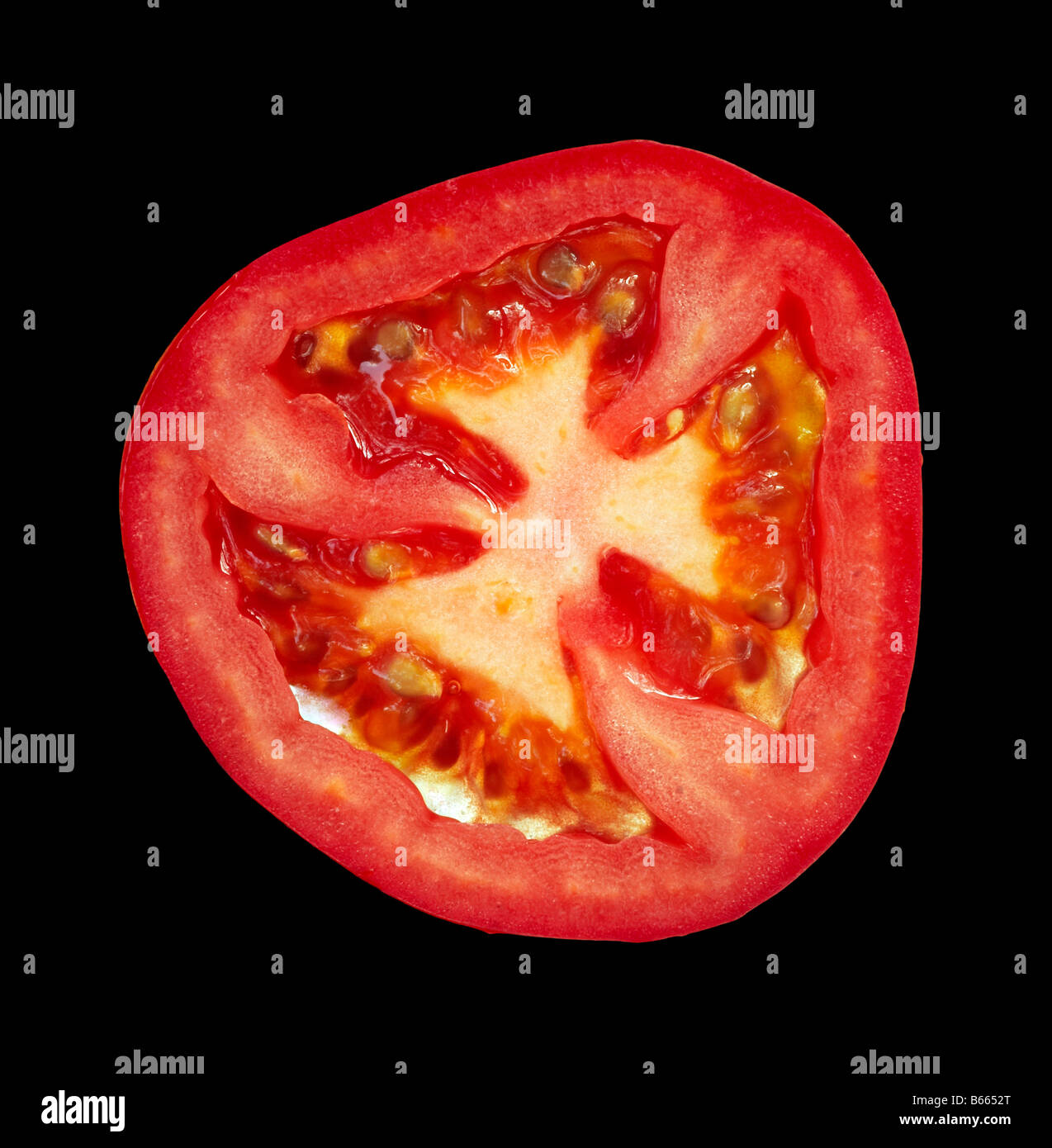 Detail of the slice of tomato Stock Photo - Alamy