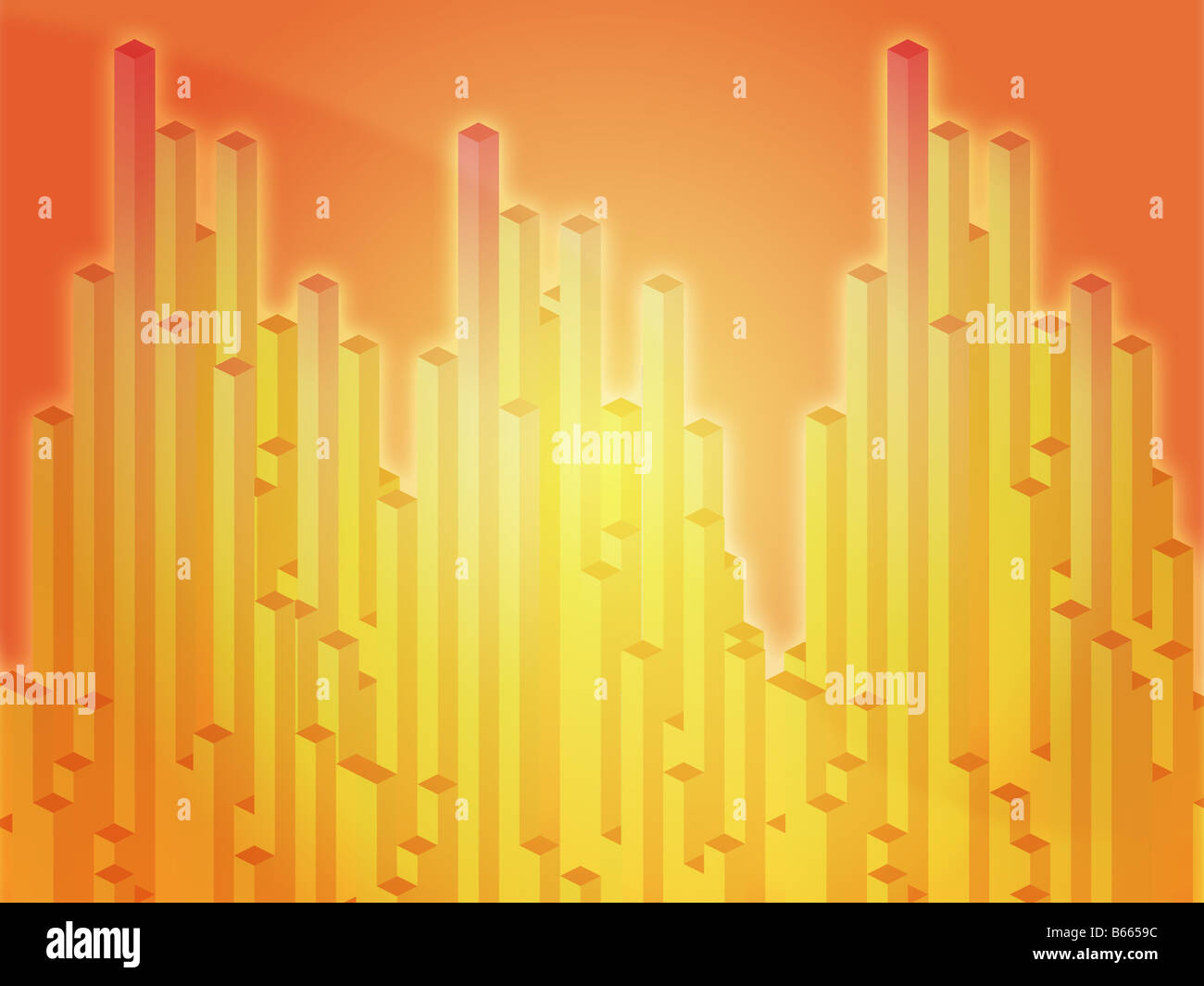 Abstract illustration wallpaper of 3d geometric columns Stock Photo - Alamy