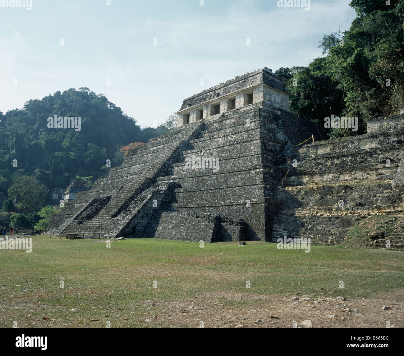 Mexico Palenque Temple Of Inscriptions Stock Photo - Alamy