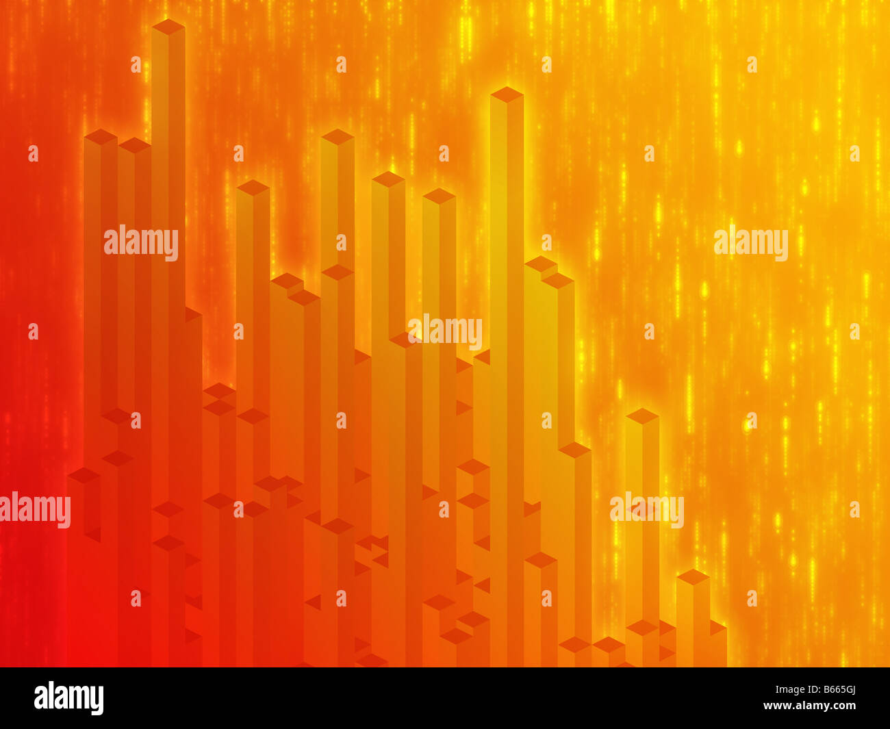 Abstract illustration wallpaper of 3d geometric columns Stock Photo - Alamy