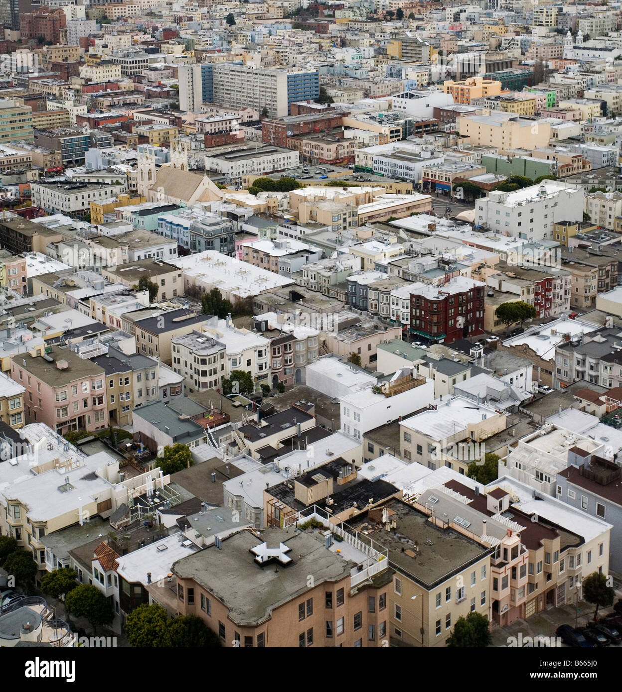 San Francisco as seen from the top of Coit Tower Stock Photo - Alamy