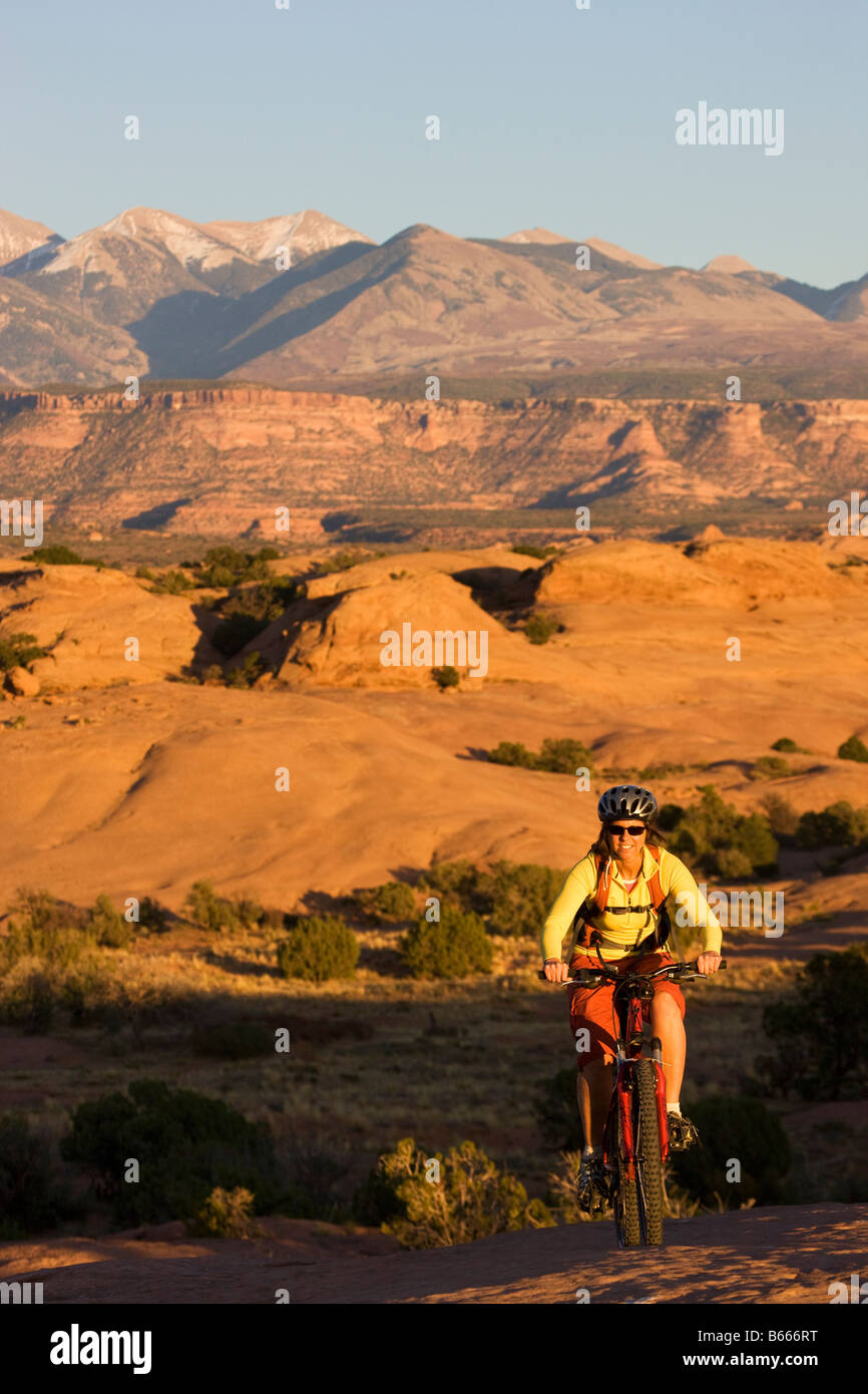 Riding the famous Slickrock Trail Moab Utah model released Stock Photo ...