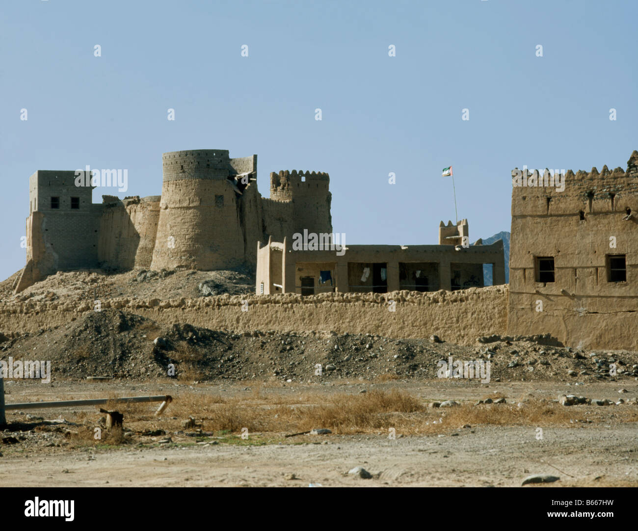 United Arab Emirates Fujairah Fort 1974 Stock Photo - Alamy