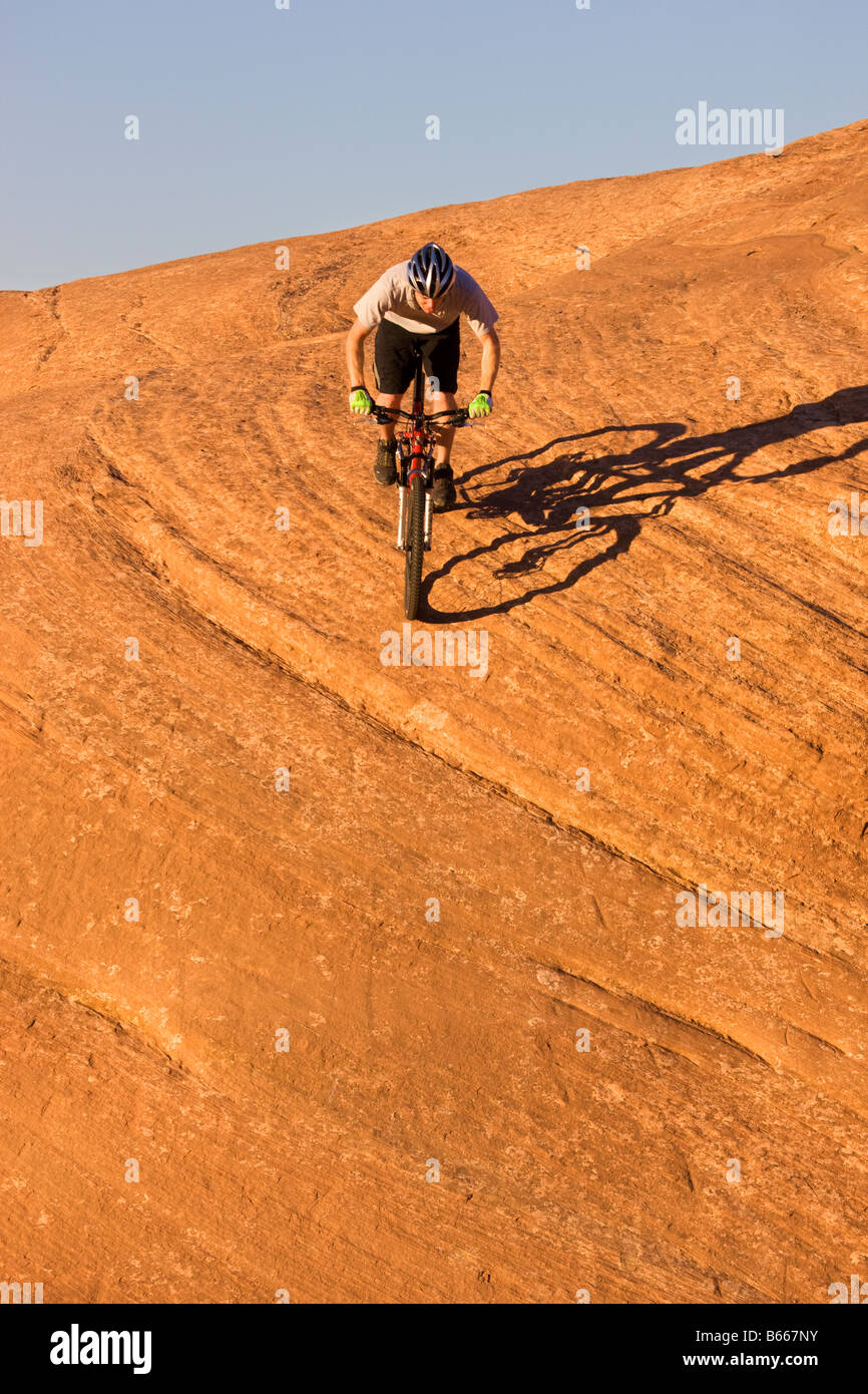 Riding the famous Slickrock Trail Moab Utah Stock Photo - Alamy