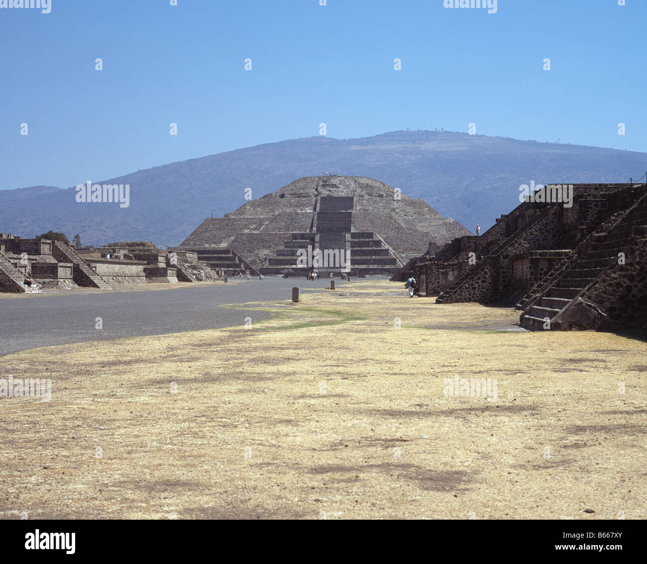 Mexico Teotihuacan Pyramid Of The Moon Stock Photo - Alamy