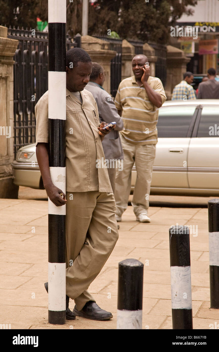 Nairobi man walking street hi-res stock photography and images - Alamy