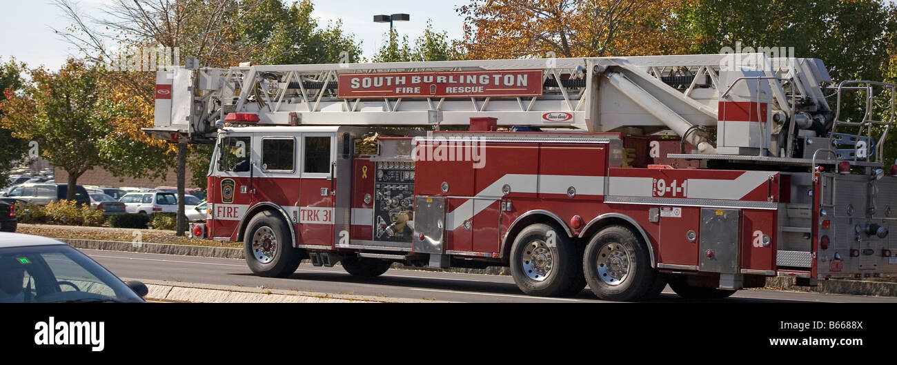 Burlington Vermont Fire Engine Stock Photo - Alamy