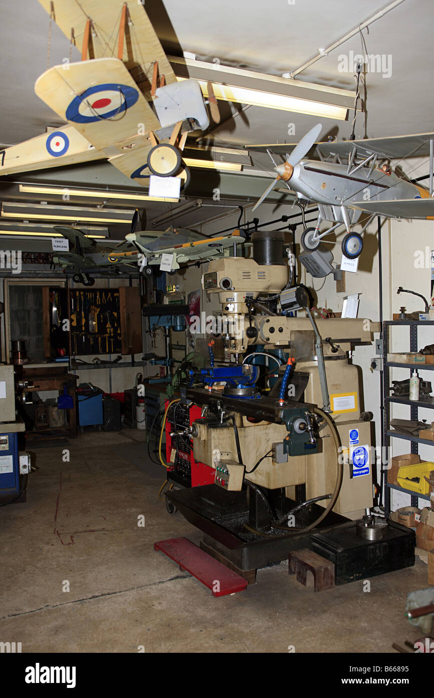 Movie workshop where they make model aircraft Stock Photo - Alamy