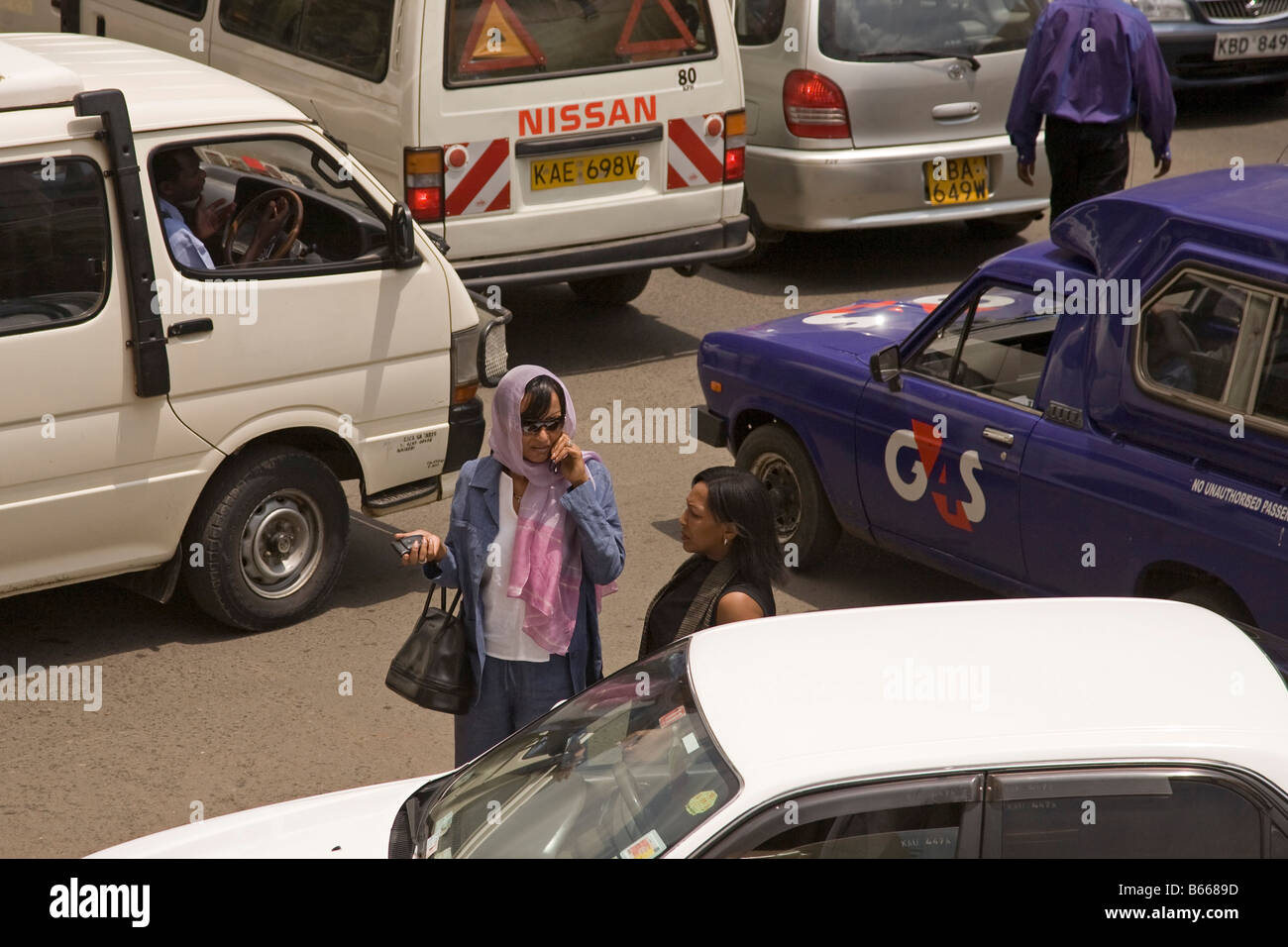 Traffic central Nairobi Kenya Africa Stock Photo - Alamy