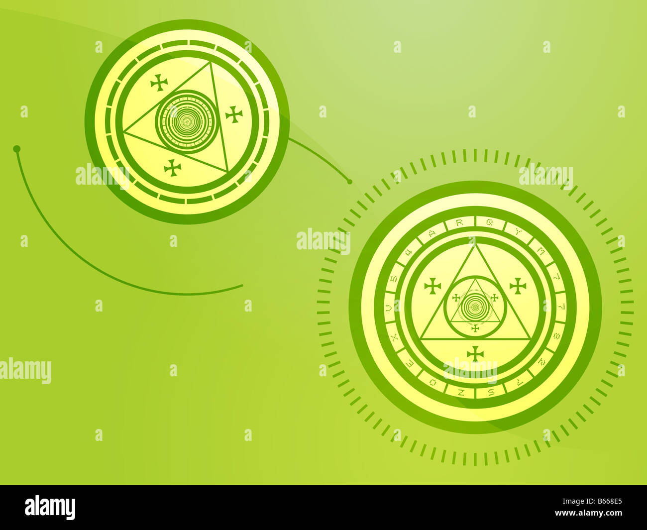 Arcane symbols hi-res stock photography and images - Alamy