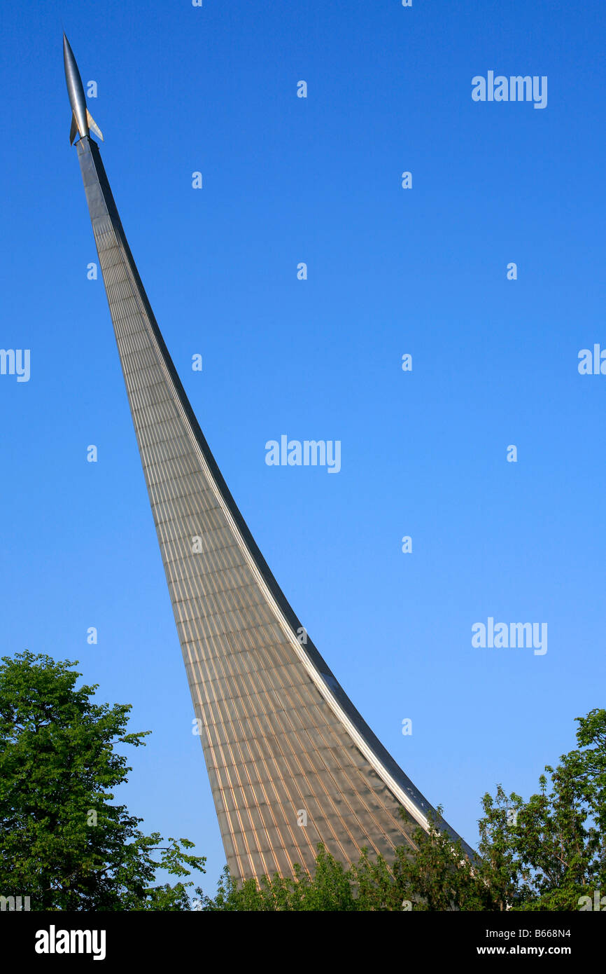 Monument to the Conquerors of Space (1964) in Moscow, Russia Stock ...