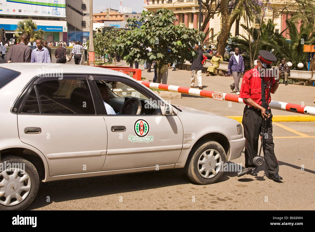 Security check central Nairobi Kenya Africa Stock Photo - Alamy