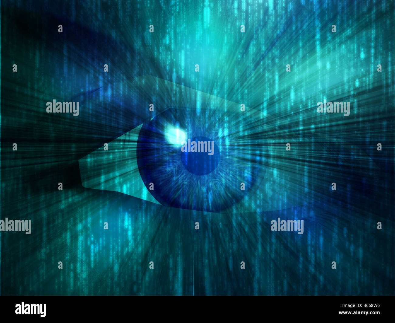 Electronic eye with glowing energy effects hi-res stock photography and ...