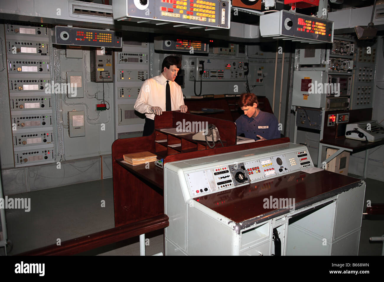 The Communications Room onboard the RN Aircraft Carrier R09 Ark Royal ...