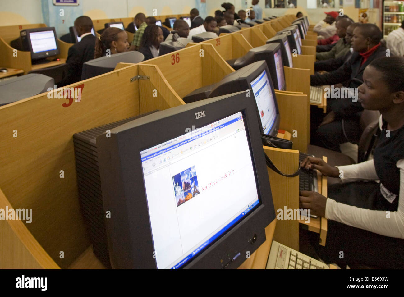 Internet cafe Nairobi Kenya Africa Stock Photo - Alamy