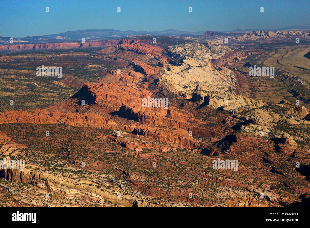The Waterpocket Fold Capitol Reef National Park Utah Stock Photo - Alamy