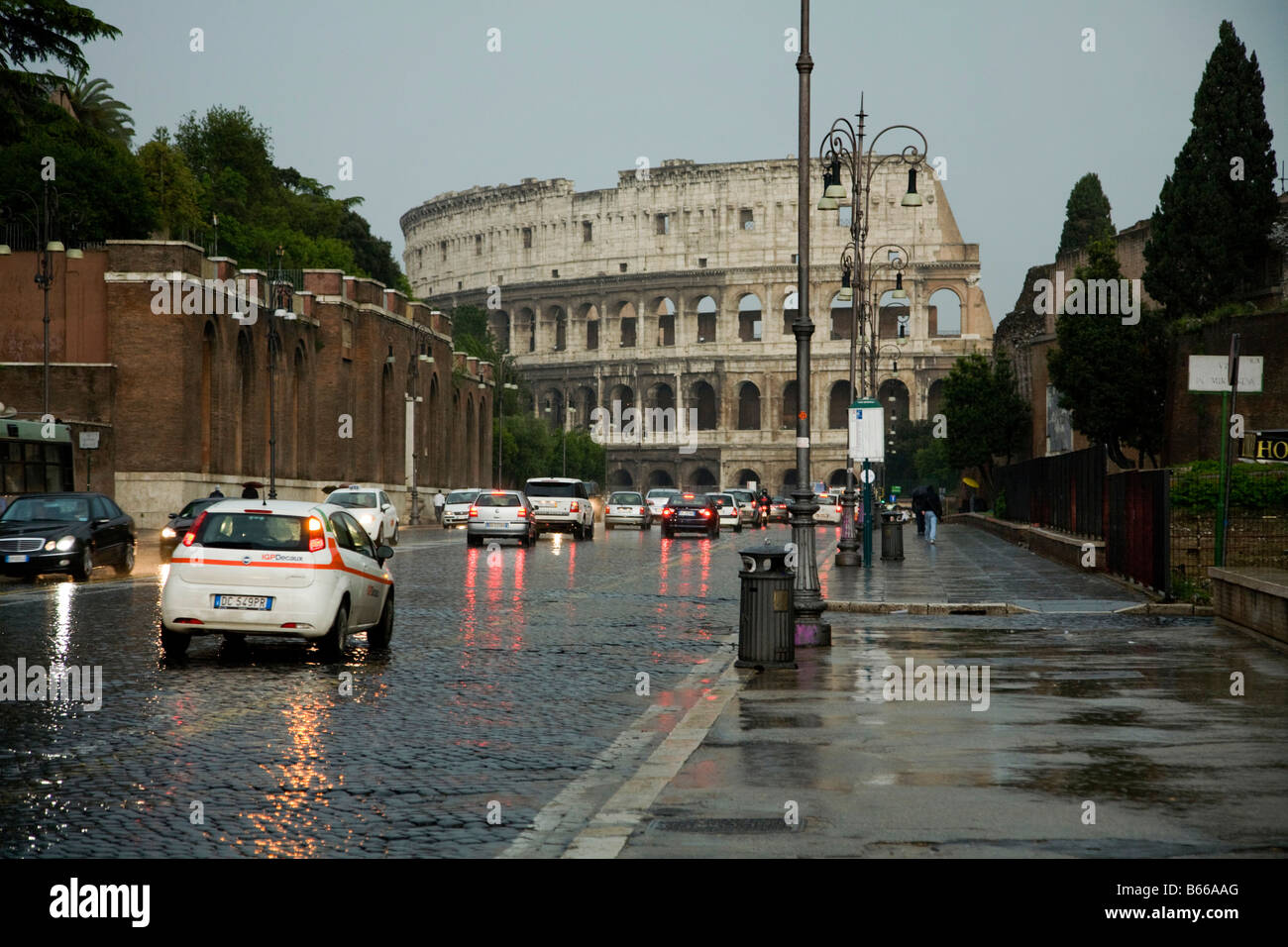 The Colosseum in rain Rome Italy Stock Photo - Alamy
