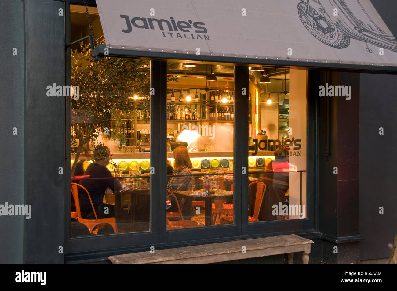 Celebrity chef Jamie Oliver Italian restaurant Kingston upon Thames ...