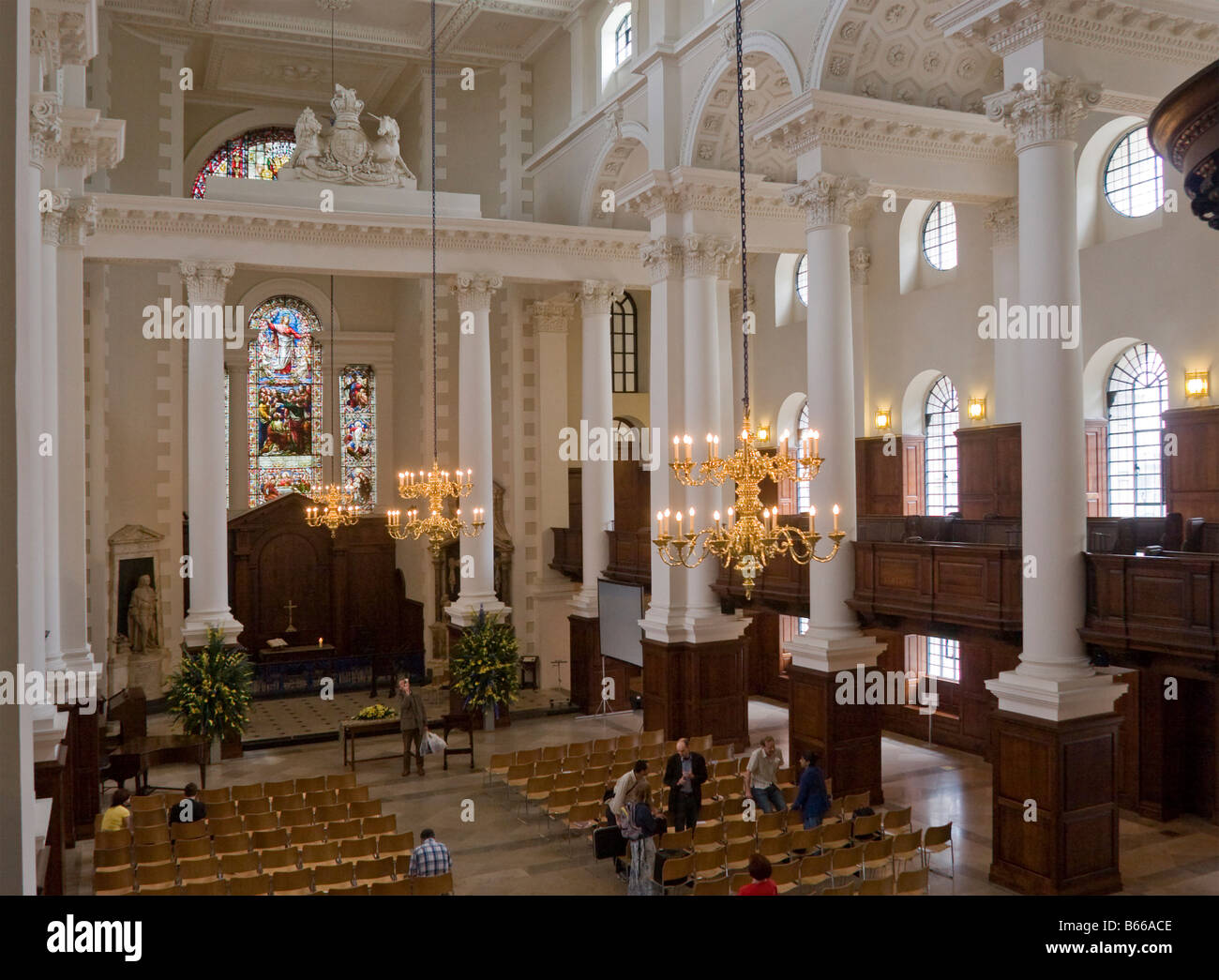 Interior of christ church spitalfields hi-res stock photography and ...