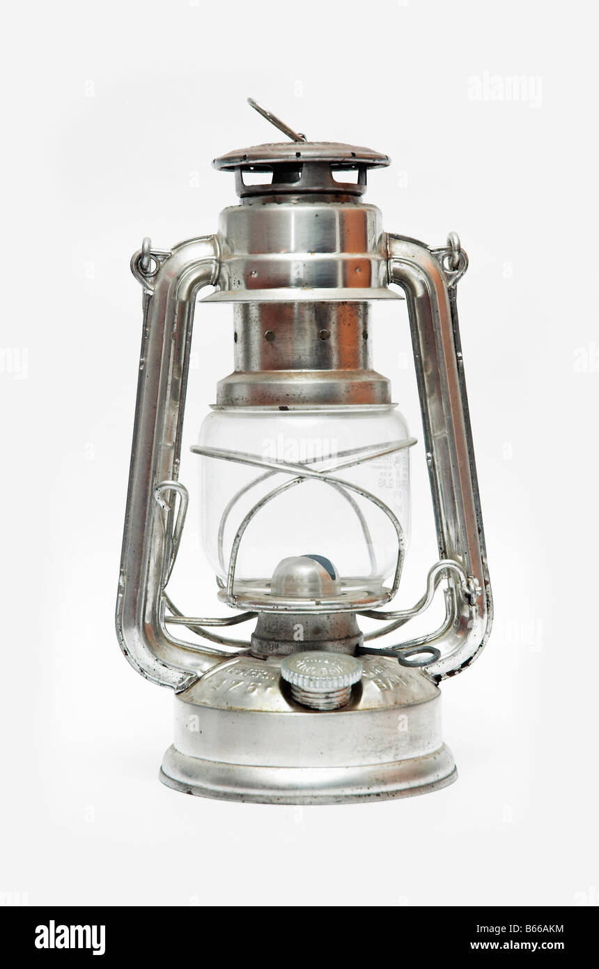 Old fashioned lantern isolated on white background Stock Photo - Alamy