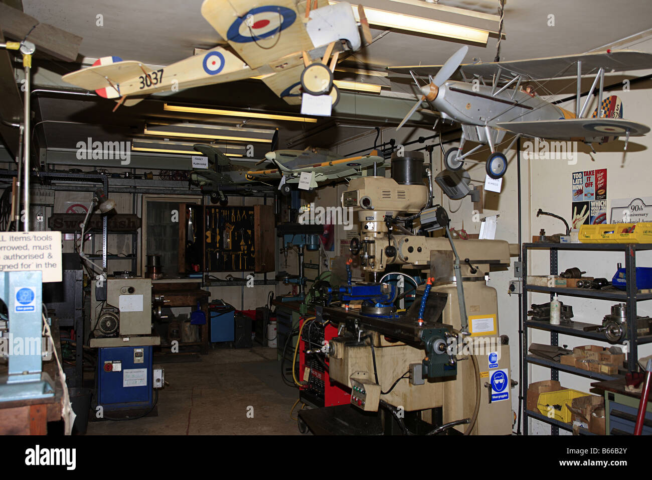 Movie workshop where they make model aircraft Stock Photo - Alamy