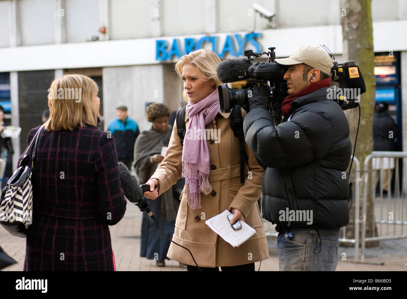 Interview interviews tv television news reporter media hi-res stock ...