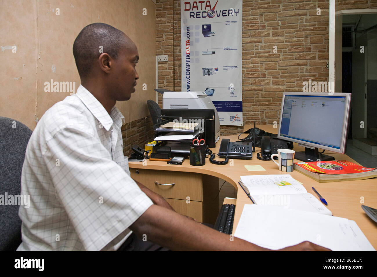 Data recovery service Nairobi Kenya Africa Stock Photo - Alamy