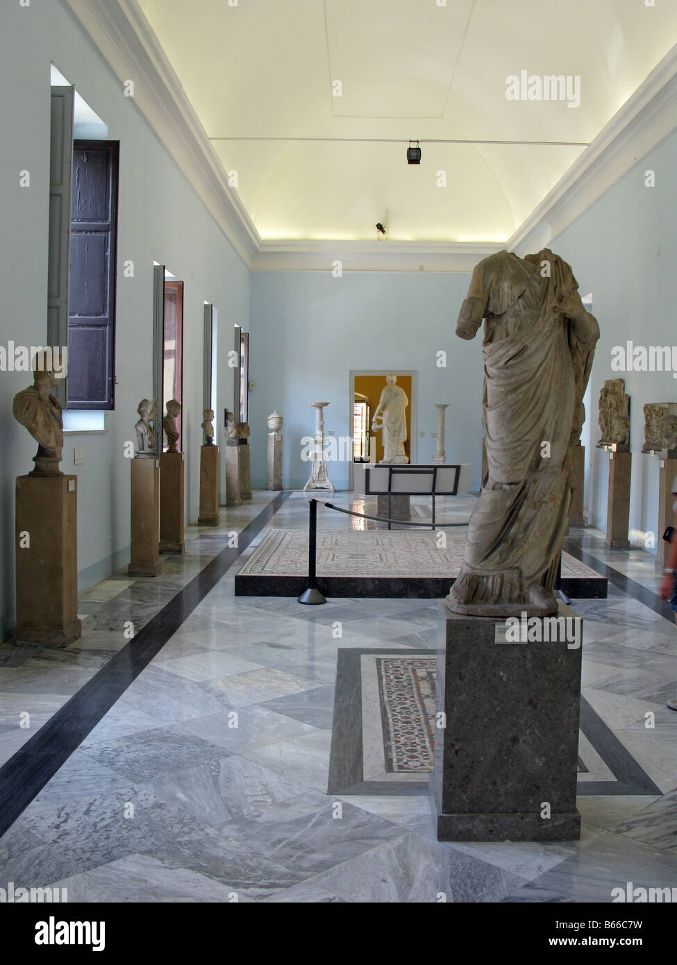 Interior of the Archaeological Museum, Palermo, Sicily Stock Photo - Alamy
